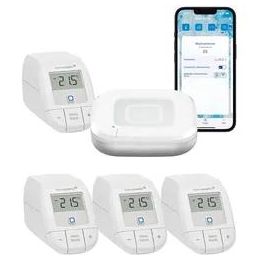 homematic IP Heizk&ouml;rperthermostat "Starter Bundle Heizen Basic f&uuml;r 4 Heizk&ouml;rper", wei&szlig;, B:31cm H:12cm T:37cm, Heizk&ouml;rperthermostate
