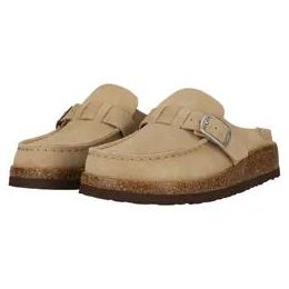 Sandale NOU "EMILIAN W LEATHER CORK MOC V2", Herren, Gr. 37, timber wolf, Leder, Schuhe Sandale