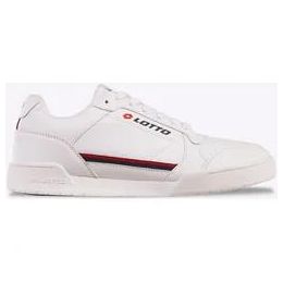 Sneaker Lotto, Damen, Gr. 43, rot (wei&szlig;, rot), Synthetik, Textil, Schuhe Sneaker, - besonders vielseitig zu kombinieren