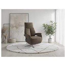 Sit & More TV-Sessel SIT & MORE "TV Lazy", braun, B:75cm H:113cm T:85cm, 100% Polyester, Sessel, zur Auswahl mit Herz-Waage-Position