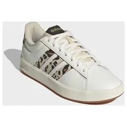 Sneaker Adidas SPORTSWEAR "GRAND COURT 3.0", Herren, Gr. 36, crystal linen, aurora coffee, matte gold, Synthetik, Textil, Schuhe Sneaker, mit Leo Muster