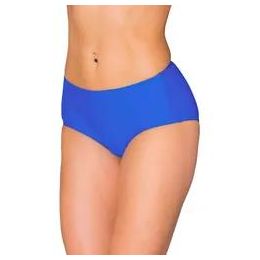Bikini-Hose AQUARTI "Bikinihose Aquarti Damen Bikinihose mit Mittelhohem Bund", Damen, Gr. 46, N-Gr, blau (kornblumenblau), Obermaterial: 80% Polyamid PA. 20% Elasthan EL., Badehosen Bikini-Hose