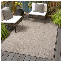 Teppich Sanat "Melissa 8000", beige, B:120cm H:10mm L:170cm, Kunstfaser, Teppiche, Teppich, Kurzflor, In -und Outdoor geeignet, Au&szlig;enbereich, Wohnzimmer