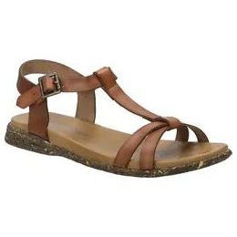 Sandale Josef Seibel "Fabricia 01, cognac", Damen, Gr. 38, braun (cognac), Obermaterial: 100% Rindsleder Leather cow., Schuhe Sandale