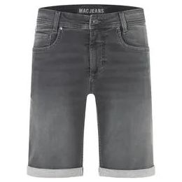 Jeansbermudas MAC "Jogn Bermuda", Herren, Gr. 34, N-Gr, authentic grau used, Denim/Jeans, Obermaterial: 99% Baumwolle, 1% Elasthan, knielang, Jeans, Sommerhose