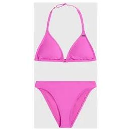O`Neill Triangel-Bikini O'NEILL "ESSENTIALS TRIANGLE BIKINI SET", M&auml;dchen, Gr. 176 (170), N-Gr, electric fus, Obermaterial: 82% Polyamid, 18% Elasthan. Futter: 92% Polyester, 8% Elasthan, Bikini-Sets Triangel-Bikini, f&uuml;r Kinder, Triangel-Schnitt, h&uuml;ftig geschnittenes H&ouml;schen