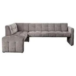 Essbank exxpo - SOFA FASHION "Barista, bequem und elegant, hohe Bodenfreiheit", cappuccino, B:245cm H:83cm T:159cm, Sitzb&auml;nke, Essbank, Eckbank Barista bequem und elegant, hochwertige Detailverarbeitung