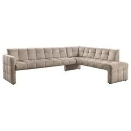 Essbank exxpo - SOFA FASHION "Barista, bequem und elegant, hohe Bodenfreiheit", beige, B:265cm H:83cm T:199cm, Sitzb&auml;nke, Essbank, Eckbank Barista bequem und elegant, hochwertige Detailverarbeitung