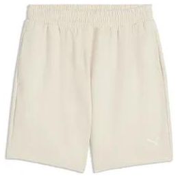 Sporthose Puma "Essentials Elevated 7" Shorts Herren", Herren, Gr. M, Normalgr&ouml;&szlig;en, alpine snow wei&szlig;, Obermaterial: 28% Polyester, 67% Baumwolle, 5% Elasthan. Seitentasche &ndash; Oben: 100% Baumwolle, unifarben, relaxed fit, Hosen Sporthose