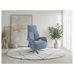 Sit & More TV-Sessel SIT & MORE "TV Lazy", hellblau, B:75cm H:113cm T:85cm, 98% Polyester 2% Polyamid, Sessel, mit Herz-Waage-Positon und 3 Motoren