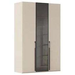 Dreht&uuml;renschrank Rauch "Schrank Garderobe SKAT SHINE Breiten 151/201/251/301cm, H&ouml;he 223/235cm", beige (champagner), B:151cm H:235cm T:63cm, Glas, Holzwerkstoff, Schr&auml;nke, Dreht&uuml;renschrank, edle Schrankfront mittig hochwertige Glasrahment&uuml;ren MADE IN GERMANY