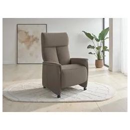 Sit & More TV-Sessel SIT & MORE "Cremona Comfort", taupe, B:76cm H:110cm T:84cm, 98% Polyester, 2% Polyamid, Sessel, wahlweise manuell oder elektrischer Funktion mit Akku