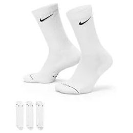 Sportsocken Nike "U NK ED ELVD CRW 3P - 144", Damen, Gr. XL (46/50), multi, color1, Obermaterial: 60% Baumwolle, 36% Polyester, 3% Elasthan, 1% Nylon, Socken Sportsocken, f&uuml;r sportliche Aktivit&auml;ten, sportlicher Stil, angenehmes Tragegef&uuml;hl
