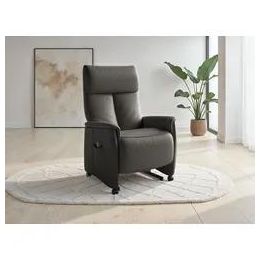Sit & More TV-Sessel SIT & MORE "Cremona Comfort", anthrazit, B:76cm H:114cm T:84cm, Sessel, wahlweise manuell oder elektrischer Funktion mit Akku