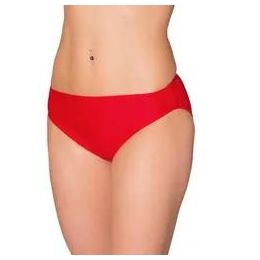 Bikini-Hose AQUARTI "Bikinihose Aquarti Damen Bikini Hose mit mittelhohem Bund", Damen, Gr. 38, N-Gr, rot, Obermaterial: 80% Polyamid PA. 20% Elasthan EL., Badehosen Bikini-Hose