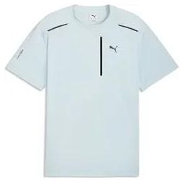 T-Shirt Puma "PumaTECH Relaxed Pocket T-Shirt Herren", Damen, Gr. M, fresh water blau, Obermaterial: 77% Nylon, 23% Elasthan. Rippe: 92% Nylon, 8% Elasthan, clean, relaxed fit, Rundhals, Shirts T-Shirt