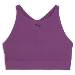 Sport-BH Puma "SHAPELUXE High Neck BH Damen", Damen, Gr. M, N-Gr, plum wine lila, Obermaterial: 82% Nylon, 18% Elasthan. Futter: 94% Polyester, 6% Elasthan, eng, BHs Sport-BH