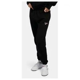 Jogginghose Reebok "ID SMALL LOGO FRENCH TERRY PANT", Damen, Gr. L, schwarz, Obermaterial: 100% Baumwolle, Hosen Jogginghose, sportlicher Stil, f&uuml;r Sport und Freizeit, aus Baumwolle