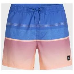 O`Neill Badeshorts O'NEILL "O'NEILL GRADIENT 15'' SWIMSHORTS", Herren, Gr. S (48), N-Gr, blau gradien, Obermaterial: 100% Polyester, Badehosen Badeshorts, mit elastischem Bund und Kordelzug, mit Mesh-Innenhose