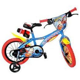 Kinderfahrrad DINO BIKES "Superman 16" Kinderfahrrad 4-7 Jahre" Gr. 30, blau, Fahrr&auml;der, Kinder, 16 Zoll (40,64cm) hinten: 14 Zoll (35,56cm)