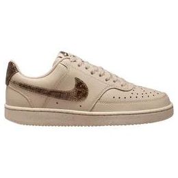 Sneaker Nike SPORTSWEAR "Court Vision Low Premium", Herren, Gr. 38,5, sanddrift, british khaki, schwarz, Synthetik, Schuhe Sneaker
