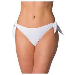 Bikini-Hose AQUARTI "Bikinihose Aquarti Damen Tanga Bikinihose Seitlich Gebunden", Damen, Gr. 38, N-Gr, wei&szlig;, Obermaterial: 80% Polyamid PA. 20% Elasthan EL., Badehosen Bikini-Hose
