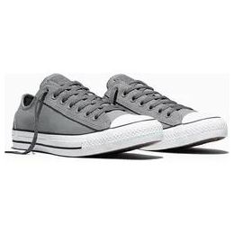 Sneaker Converse "CHUCK TAYLOR ALL STAR CANVAS & SUE", Herren, Gr. 39, schwarzer grau, schwarz matter, wei&szlig;, Leder, Textil, Schuhe Sneaker