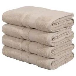 Duscht&uuml;cher OTTO HOME "Vanessa, 4 Duscht&uuml;cher, 70x140cm, in Standard- und Premium-Qualit&auml;t", creme, B:70cm L:140cm, Walkfrottee, Obermaterial: 100% Baumwolle, Handt&uuml;cher, Handt&uuml;cher mit Bord&uuml;re, 100% Baumwolle, einfarbig, weich