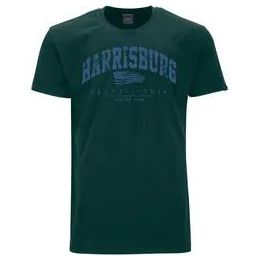 T-Shirt Ahorn Sportswear "HARRISBURG_ATLANTIC BLUE", Herren, Gr. 8XL, gr&uuml;n (dunkelgr&uuml;n), 100% Baumwolle, bedruckt, normal, Rundhals, Shirts T-Shirt, mit modischem Frontprint