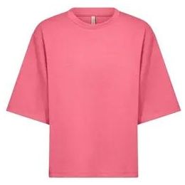 Kurzarmhemd soyaconcept "Soya Concept T-shirt SC-BANU", Herren, Gr. S, Normalgr&ouml;&szlig;en, 4390 rapture rose, Obermaterial: 48% Modal, 48% Polyester, 4% Elasthan, Hemden