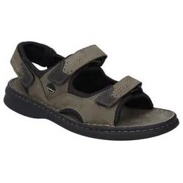Sandale Josef Seibel "Franklyn, grau", Damen, Gr. 49, grau (asphalt), Obermaterial: 100% Rindsleder Leather cow., Schuhe Sandale