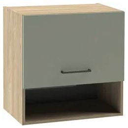 H&auml;ngeschrank KOCHSTATION "KS-Kolari", salbeigr&uuml;n, eichefarben hell, B:60cm H:60,9cm T:36,6cm, FSC-zertifizierter Holzwerkstoff, Schr&auml;nke, H&auml;ngeschrank, Ma&szlig;e (B/T/H): 60 x 36,6 x 60,9 cm