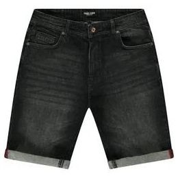 Jeansbermudas Cars Jeans "TARGET Denim Short", Herren, Gr. M, N-Gr, schwarz used, Denim/Jeans, Obermaterial: 99% Baumwolle, 1% Elasthan, Abriebeffekte, Basic kniefrei, Jeans