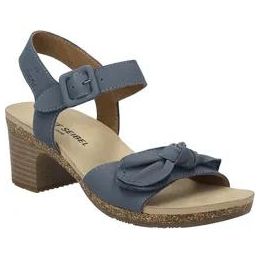 Sandale Josef Seibel "Grace 11, azur", Damen, Gr. 39, blau (azur), Obermaterial: 100% Rindsleder Leather cow., Schuhe Sandale