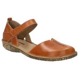 Sandale Josef Seibel "Rosalie 42, orange", Damen, Gr. 42, orange, Obermaterial: 100% Rindsleder Leather cow., Schuhe Sandale