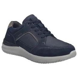 Sneaker Josef Seibel "Wales 51, dunkelblau-kombi", Herren, Gr. 44, blau (dunkelblau, kombi), Obermaterial: 80% Rindsleder Leather cow. 20% Textilmaterial TEXMAT., Schuhe Sneaker