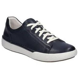 Sneaker Josef Seibel "Claire 01, indigo", Herren, Gr. 37, blau (indigo), Obermaterial: 100% Rindsleder Leather cow., Schuhe Sneaker