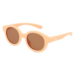 OKIDOKI JIMMY SUN MINI (1-3) | Unisex-Sonnenbrille | Fassung: Vollrand, Panto, Kunststoff, Apricot Matt | Glasfarbe: Braun