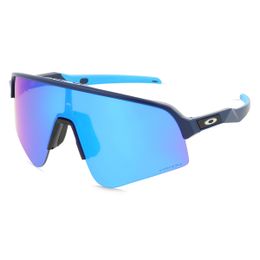 Oakley OO9465 SUTRO LITE SWEEP | Herren-Sonnenbrille | Fassung: Halbrand, Monoscheibe, Kunststoff, Blau Matt | Glasfarbe: Blau Verlaufend