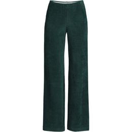 LANDS' END Strickcord-Hose mit weitem Bein, Damen,  Gr&uuml;n, Baumwolle/Polyester-Mischung, by Lands' End