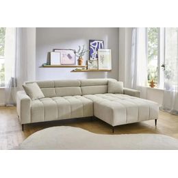 Iwaniccy Garnitur Simple Beige Stellma&szlig; ca.256x180 cm - Ottomane rechts -