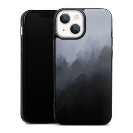 DeinDesign iPhone 13 Mini Handy Slim Case extra d&uuml;nn Silikon Handyh&uuml;lle schwarz H&uuml;lle Tree Nature Kunst Silikon Slim Case
