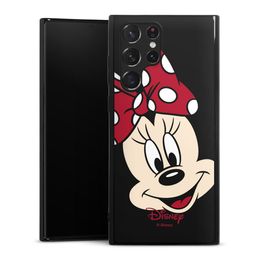 DeinDesign Galaxy S22 Ultra Handy Silikon H&uuml;lle Case schwarz Handyh&uuml;lle Disney Minnie Mouse Official Licensed Product