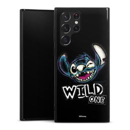 DeinDesign Galaxy S22 Ultra Handy Silikon H&uuml;lle Case schwarz Handyh&uuml;lle Lilo & Stitch Disney Official Licensed Product