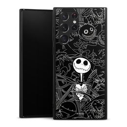 DeinDesign Galaxy S22 Ultra Handy Silikon H&uuml;lle Case schwarz Handyh&uuml;lle Disney Nightmare Before Christmas Halloween