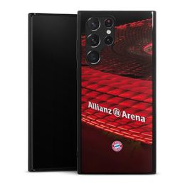 DeinDesign Galaxy S22 Ultra Handy Silikon H&uuml;lle Case schwarz Handyh&uuml;lle Fc Bayern M&uuml;nchen Stadium Fcb