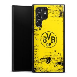 DeinDesign Galaxy S22 Ultra Handy Silikon H&uuml;lle Case schwarz Handyh&uuml;lle Bvb Official Licensed Product Borussia Dortmund