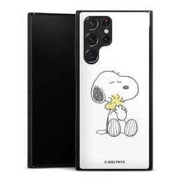 DeinDesign Galaxy S22 Ultra Handy Silikon H&uuml;lle Case schwarz Handyh&uuml;lle Snoopy Love Peanuts