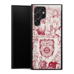 DeinDesign Galaxy S22 Ultra Handy Silikon H&uuml;lle Case schwarz Handyh&uuml;lle Official Licensed Product Fcb 125 Jahre Fc Bayern M&uuml;nchen