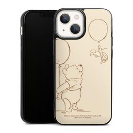 DeinDesign iPhone 13 Mini Handy Slim Case extra d&uuml;nn Silikon Handyh&uuml;lle schwarz H&uuml;lle Disney Official Licensed Product Winnie The Pooh Silikon Slim Case